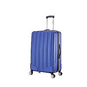 Rockland Santa Monica Hardside Spinner Wheel Luggage, Blue, 19", 24", 28"