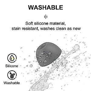 Aiivioll 6 Pack Silicone Ear Tips for Beats Fit Pro/Studio Buds/Studio Buds+ in Ear Tips Replacement Ear Tips S/M/L (Dark Gray)