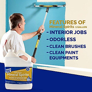 KLEAN-STRIP GKSP94214 Odorless Mineral Spirits, 1-Gallon