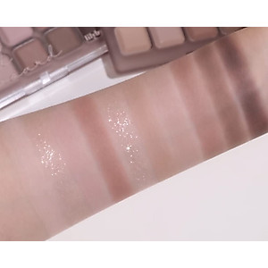 LILYBYRED Mood keyboard eyeshadow palette | Soft neutral ash color, Long-Wearing, glitter, Clear watercolor | Palette With Easy Color Matching For All | K-beauty (02#Ash Mauve)