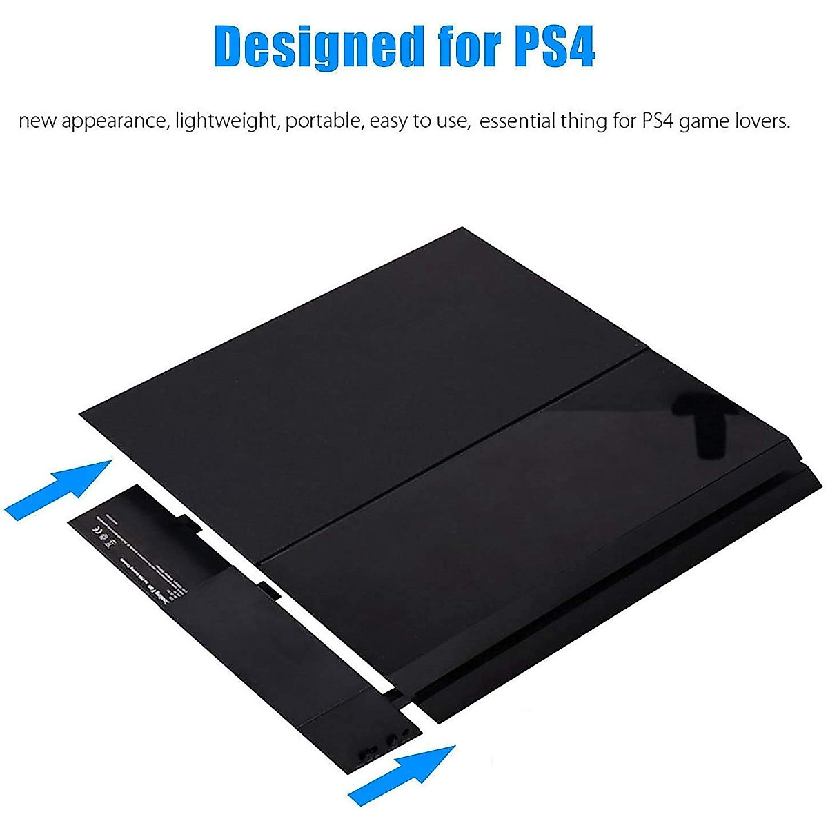 Linkhood Cooling Fan for PS4, USB External Cooler 5 Fan Turbo Temperature Control Cooling Fans for Sony Playstation 4 Gaming Console