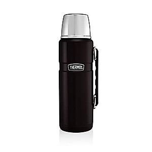 Thermos Stainless King Flask, Matt Black, 1.2 L