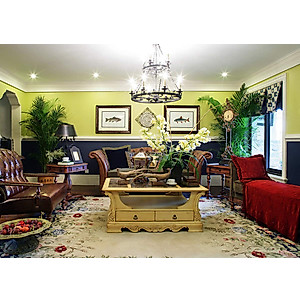 Lamsky E14 LED Filament Candle Shape Light Bulb,E14 European Base Bulb,Daylight 6000K 600LM 60W Equivalent,C35 Clear Glass Torpedo Shape Bullet Top,No-Dimmable (4-Pack)