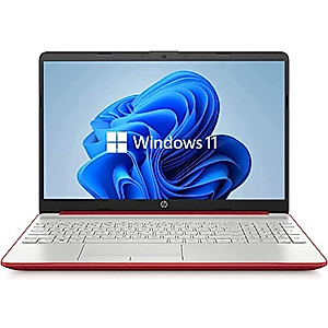 HP 15.6in Laptop (Intel Pentium Quad-Core N5000, 8GB Hugo Tech Mart RAM, 128GB SSD, HDMI, WiFi, Bluetooth, HD Webcam, Windows 11 S) (Renewed)