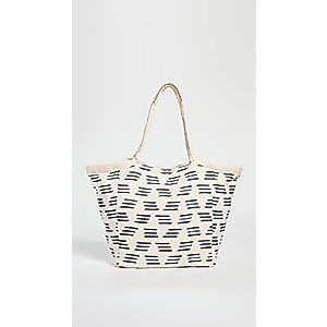 Mercado Global Women's Rosa Tote, Sea Breeze, Off White, Print, One Size