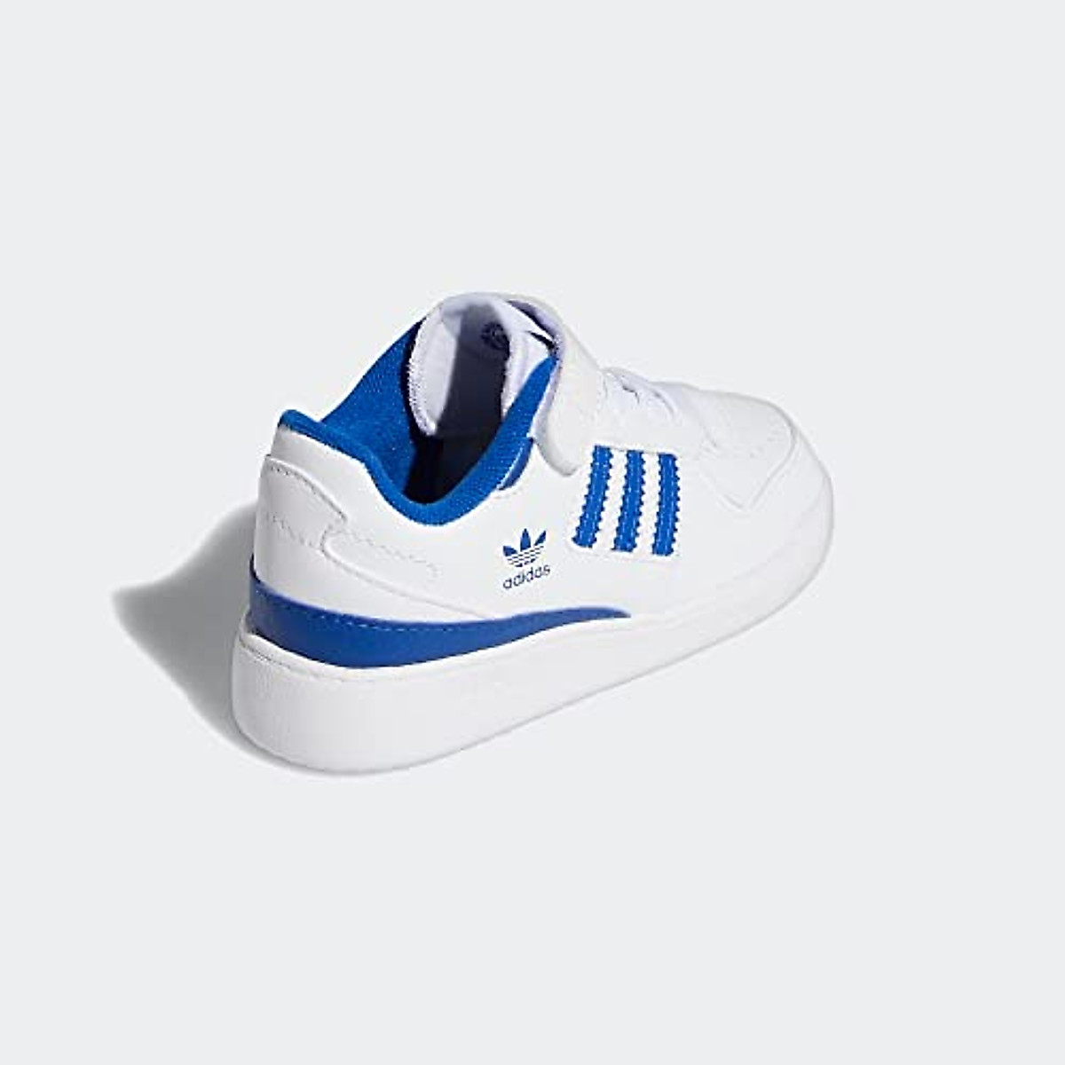 adidas Originals Kids Forum Low Sneaker, White/Team Royal Blue/White, 7 US Unisex Toddler