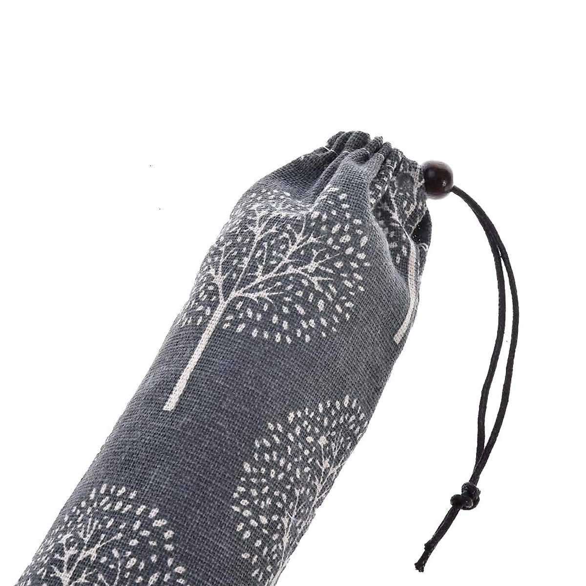 10 Pack Straw Carrying Case,CKANDAY Travel Cutlery Pouch Cloth Bag for Stainless Steel Glass Drinking Metal Straw Knife Fork Spoon Chopsticks Cleaning Brush - 10 Colors / 9.84 x 2.36in