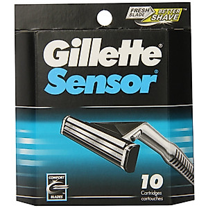 Gillette Sensor Cartridges 10 Count (Pack of 2)