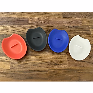 Crack'em Egg Cracker & Spoon Rest (Cobalt Blue) - Perfectly Cracks Eggs & Contains Messes - Easy to Use & Clean - Great for Kids - Prevents Broken Yolks