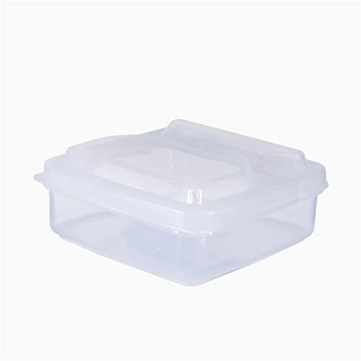 Gigicloud 2pcs Food Storage Cheese Box, Flip-Top Butter Block Cheese Slice Storage Box Portable Refrigerator Fruit Vegetable Fresh-Keeping Organizer Containers With Lid