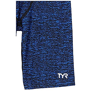 TYR Boys' Standard Durafast Elite Jammer Swimsuit, Blue Lapped, 22