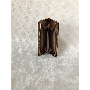 Michael Kors unisex Jet Set Travel Medium Zip Around Card Case (Vanilla/Luggage)