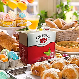 Five Roses Ceylon - 102 Tagless Teabags, (Pack of 1)