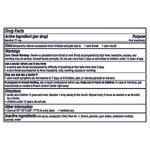 Vicks VapoCOOL Severe Medicated Drops 45ct, Maximum-Strength Relief to Soothe Sore Throat Pain