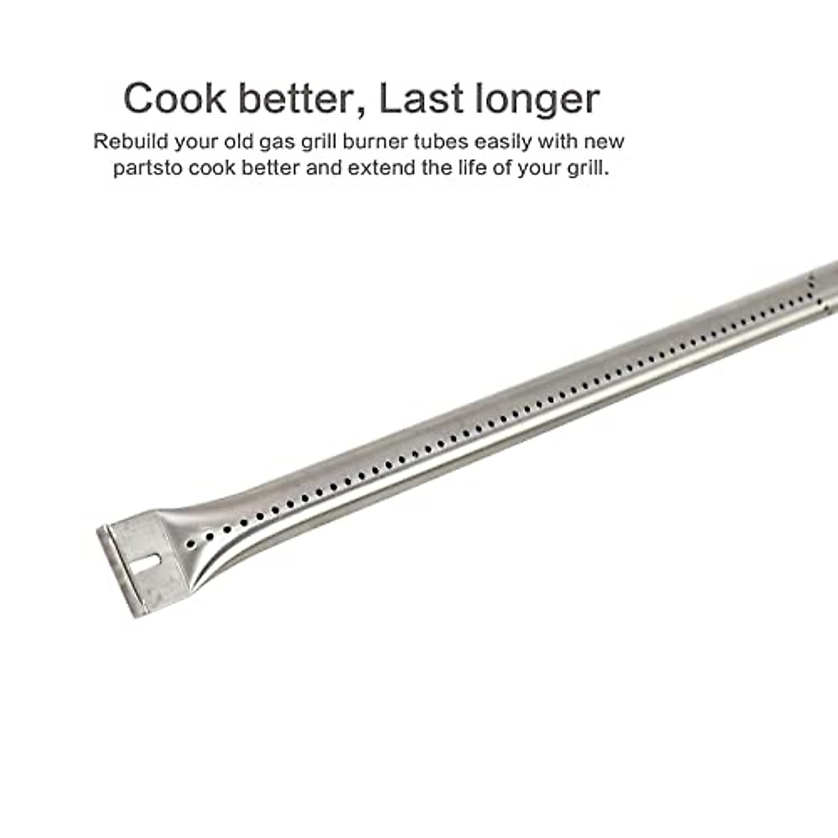 Grill Burner Tube for Charbroil 463347518 463243518 463275517 463373019 463275717, Charbroil Performance 475 Burner Gas Grill Replacement G470-5200-W1 G321-4C00-W1, Stainless Steel, 17 3/4", 4 Pack