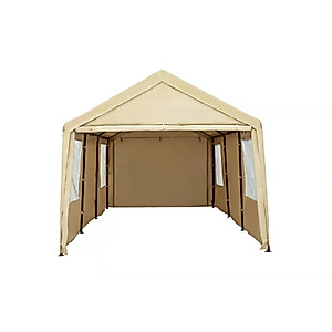 NOWENSOL Carport Canopy 10x20ft Heavy Duty with Removable Sidewalls & Doors, Portable Car Port Garage Shelter for Boat, Party, Outdoor Camping Tent, UV Resistant