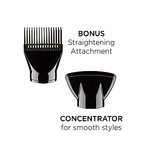 INFINITIPRO BY CONAIR 1875 Watt Salon Hair Dryer for Coarse, Thick, Wavy, Curly, and Frizzy Hair