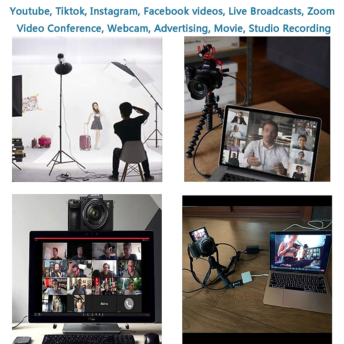 F1TP ACK-E10 AC Power Supply Adapter DR-E10 Dummy Battery Kit Replace LP-E10 Battery for Canon EOS Rebel T3 T5 T6 T7 1100D 1200D 1300D 1500D 2000D Cameras