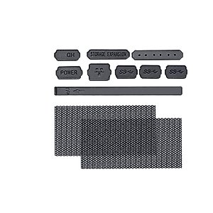 Limentea Game Console Dust Cover Dustproof Suit and PVC Dust Meshs Set for XboxSeries S/X Dust Plug Mesh Net Game Playing Accessories (XBOXSeries X)