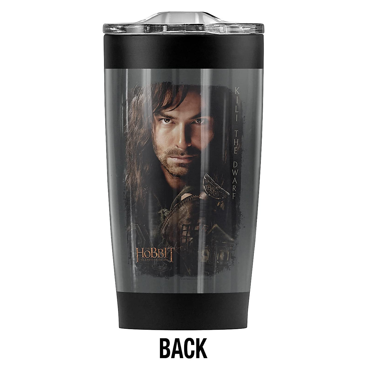 Logovision The Hobbit Kili Poster Stainless Steel Tumbler 20 oz Coffee Travel Mug/Cup, Vacuum Insulated & Double Wall with Leakproof Sliding Lid | Great for Hot Drinks and Cold Beverages