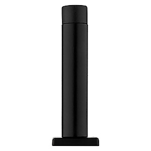 National Hardware N830-526 Reed Door Stop, 3", Matte Black with Matte Black Tip