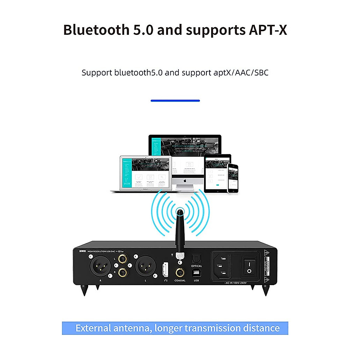 SMSL VMV D1se MQA USB DAC DSD512 768kHz 32Bit Bluetooth 5.0 Desktop Stereo Decoder Hi-Res Audio HiFi DAC ES9038PRO with XLR Output