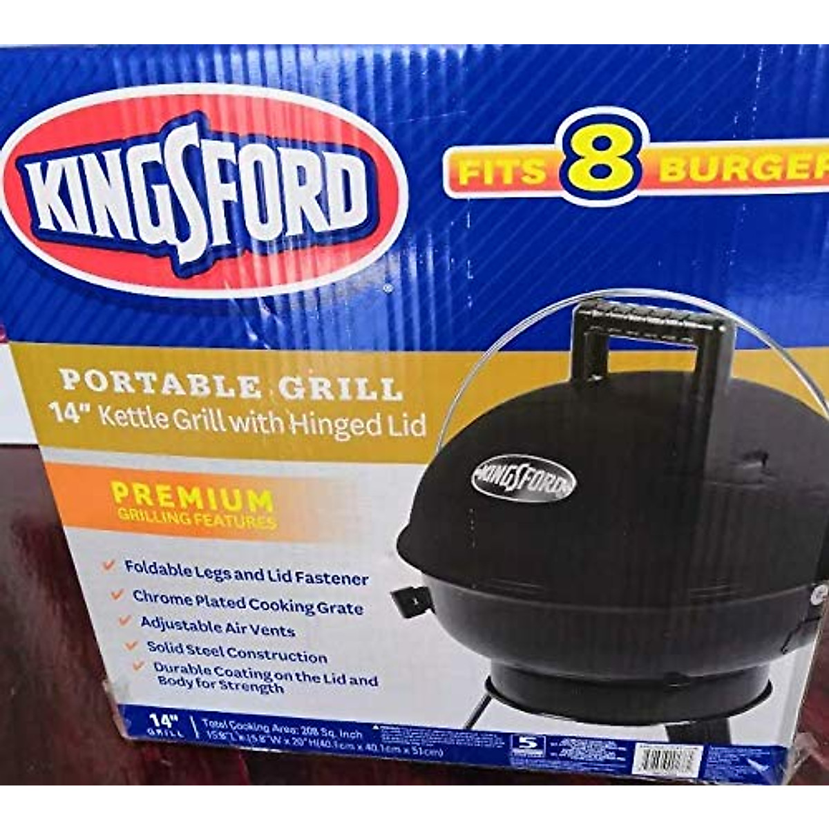 Kingsford 14" Kettle Grill with Hinged Lid