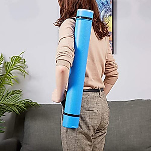 Poster Tube with Strap, Blue Expandable Storage Tube, Holder, Container for Posters, Blueprints, Artwork, Map (24 to 40 Inches)