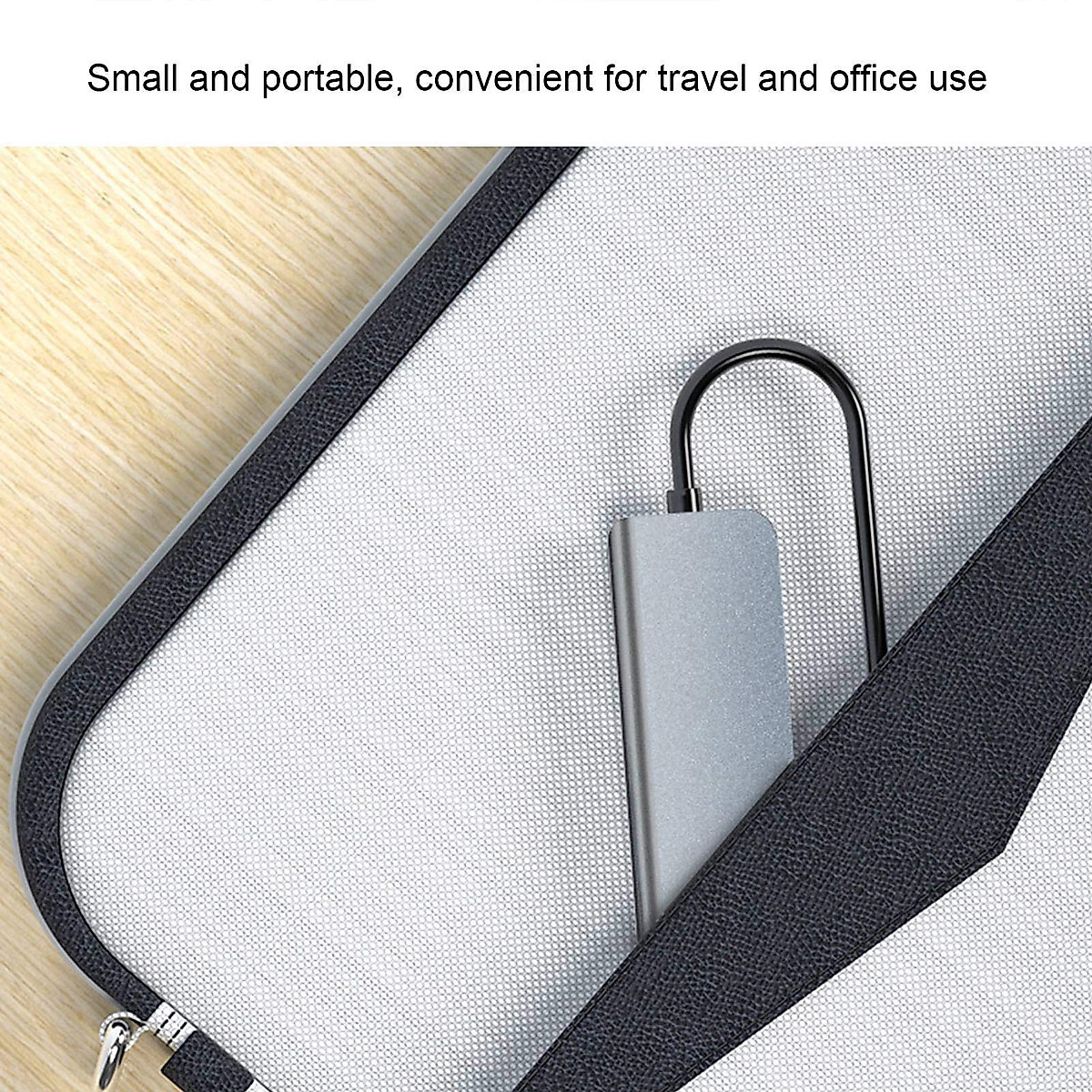 Docking Station Adapter, Type‑C Hub Adapter, 11x3x1cm for Computer Accessory Hard Disk Trans‑Flash Card Travel Use U Disk Memory Card Mouse Key