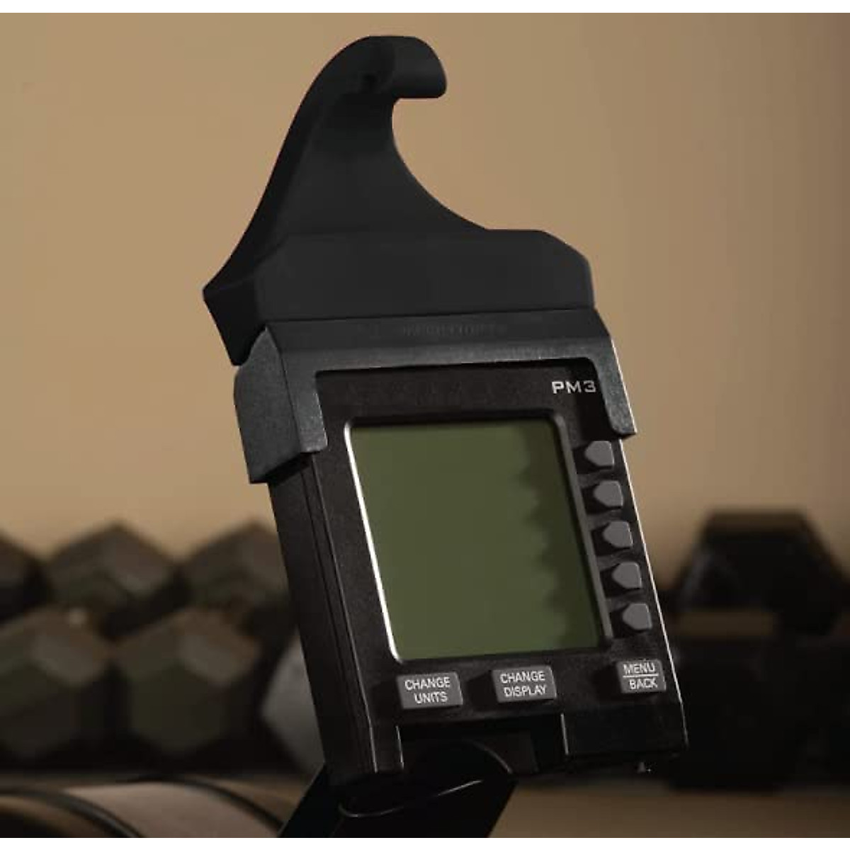 Smartphone Cradle Designed for Concept 2 Rowing Machine PM3 Monitor, PM4 Monitor, Silicone Phone Holder with Adapter Compatible with Concept2 Pm3 and Pm4 Monitors… (Yellow)