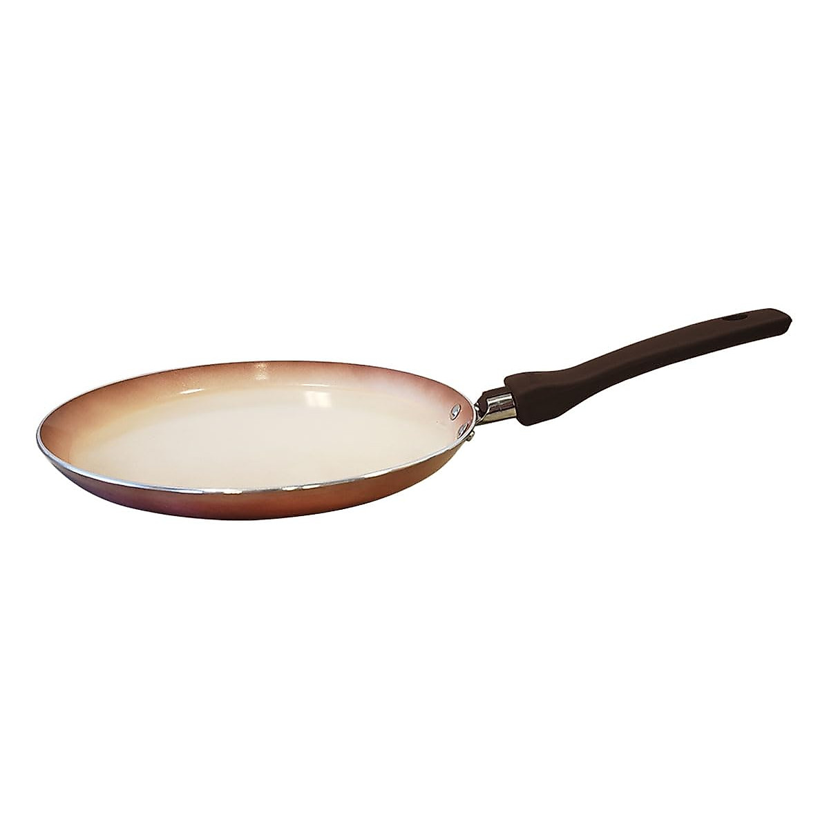 HUDSON Crepe Pan has Ceramic Nonstick, 8.7, Cookware, Pots and Pans, Copper