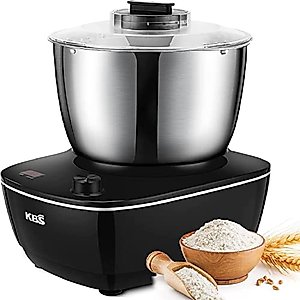KBS 4Qt Large Stand Mixer, Double Mixing Blade with Fully Stainless Bowl,Dough Mixer Dough Maker with 180W High Speed & Pure Copper motor, 6 Useful accessories, Dishwash Safe