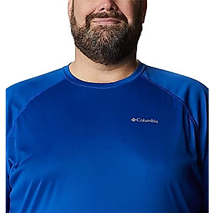 Columbia Men's Fork Stream Long Sleeve Shirt, Azul/Sky Blue, X-Large