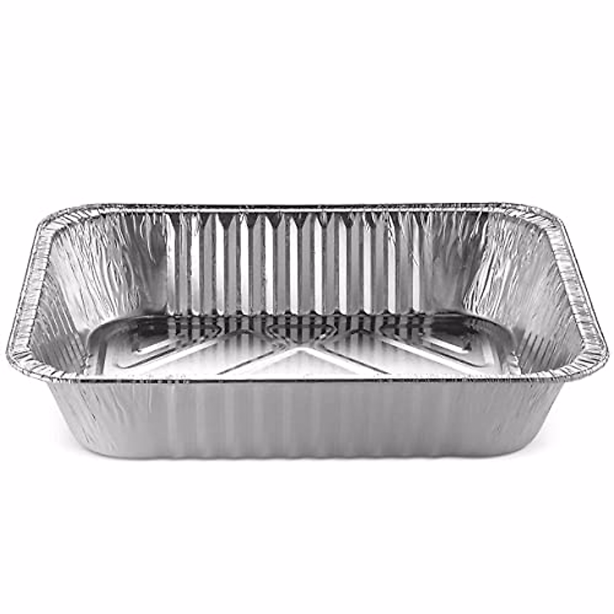 Nicole Fantini 9 x 13” Half Size Disposable Aluminum Pan with Dome Lids - Keep Meals Fresh Longer - Versatile Food Containers - Eco-Friendly & Durable - Set of 10