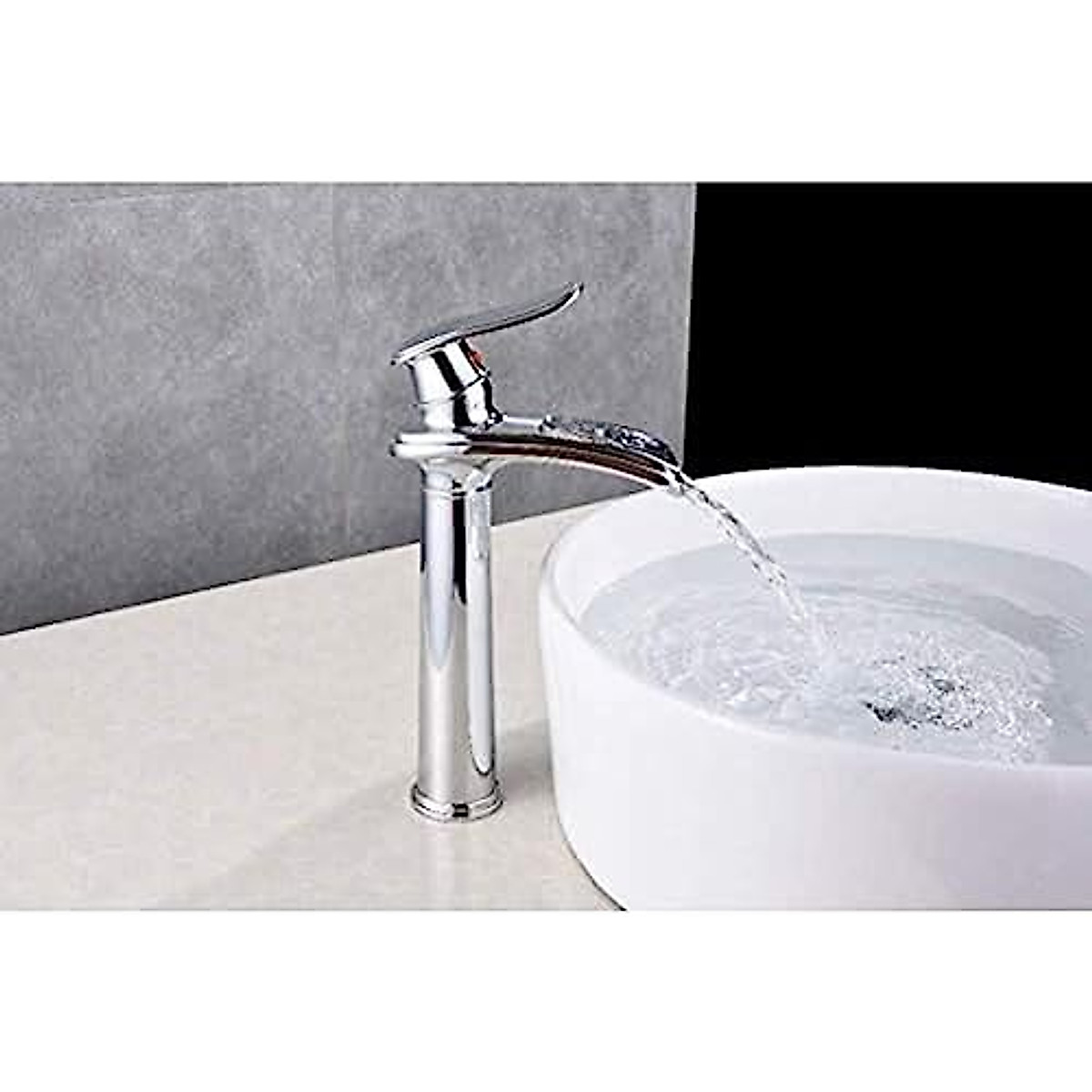 Kitchen Taps Kitchen Tap Faucet Bathroom Toilet Waterfall Faucet Hot and Cold Crane Brass Sink Mixer Valley Waterfall Sink Faucet Single Handle Faucet