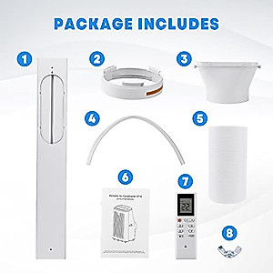 GAOMON 14,000 BTU Portable Air Conditioner, 3-in-1 Portable AC Unit with Fan & Dehumidifier Cools up to 700 sq. ft, Room Air Conditioner with 24 Hour Timer & Remote Control, Window Mount Kit