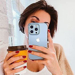 Imguardz Compatible with iPhone 13 Pro Clear Case with 2 Pack Tempered Glass Screen Protector, Hybrid Shockproof Protective Phone Case Slim Thin Cover for iPhone 13 Pro 6.1 inch 2021 (Clear)