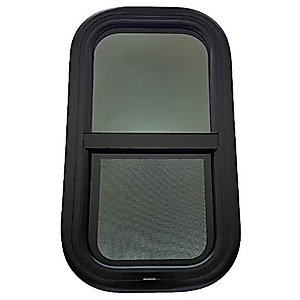 Vintage Technologies Premium RV Window | 12" W X 22" H | Vertical Slide | Complete Installation kit Included | Multiple Wall thicknesses Available | (1-1/2" Wall Thickness)