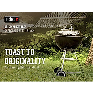 Weber Original Kettle 18 Inch Charcoal Grill, Black