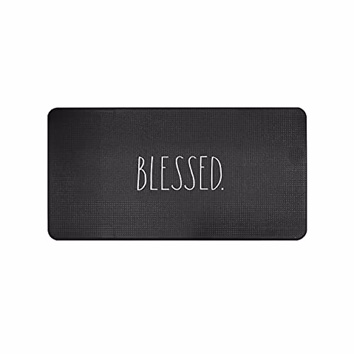 Rae Dunn Anti Fatigue Mat for Standing ‘Blessed’ - 20 Inch x 30 Inch - Cushion Foam Rubber Kitchen Mat for Floor - Non Skid Non Slip Pad for Back Pain, Knee Support, Foot Comfort