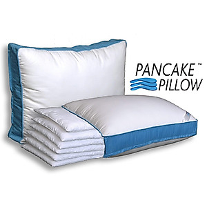 Pancake Pillow The Adjustable Layer Pillow. Custom Fit Your Perfect Pillow Height. Queen Size Luxury Pillow