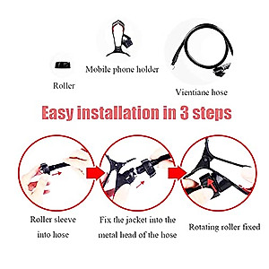 Lazy Bracket - Flexible Solid-Grip Phone Holder with Adjustable Universal Gooseneck Smartphone Stand Cell Phone Holder Gooseneck Mount, Lazy Clamp Clip Flexible Phone Stand for Office Desk Bed