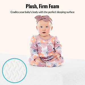 Dream On Me Baby Fairy 5” Foam Crib & Toddler Bed Mattress in a Box, White I Greenguard Gold Certified I JPMA Certified