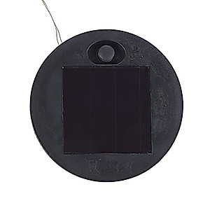 The Lakeside Collection Hanging Solar Country Crackle Lantern Light with Cage Design - Blue