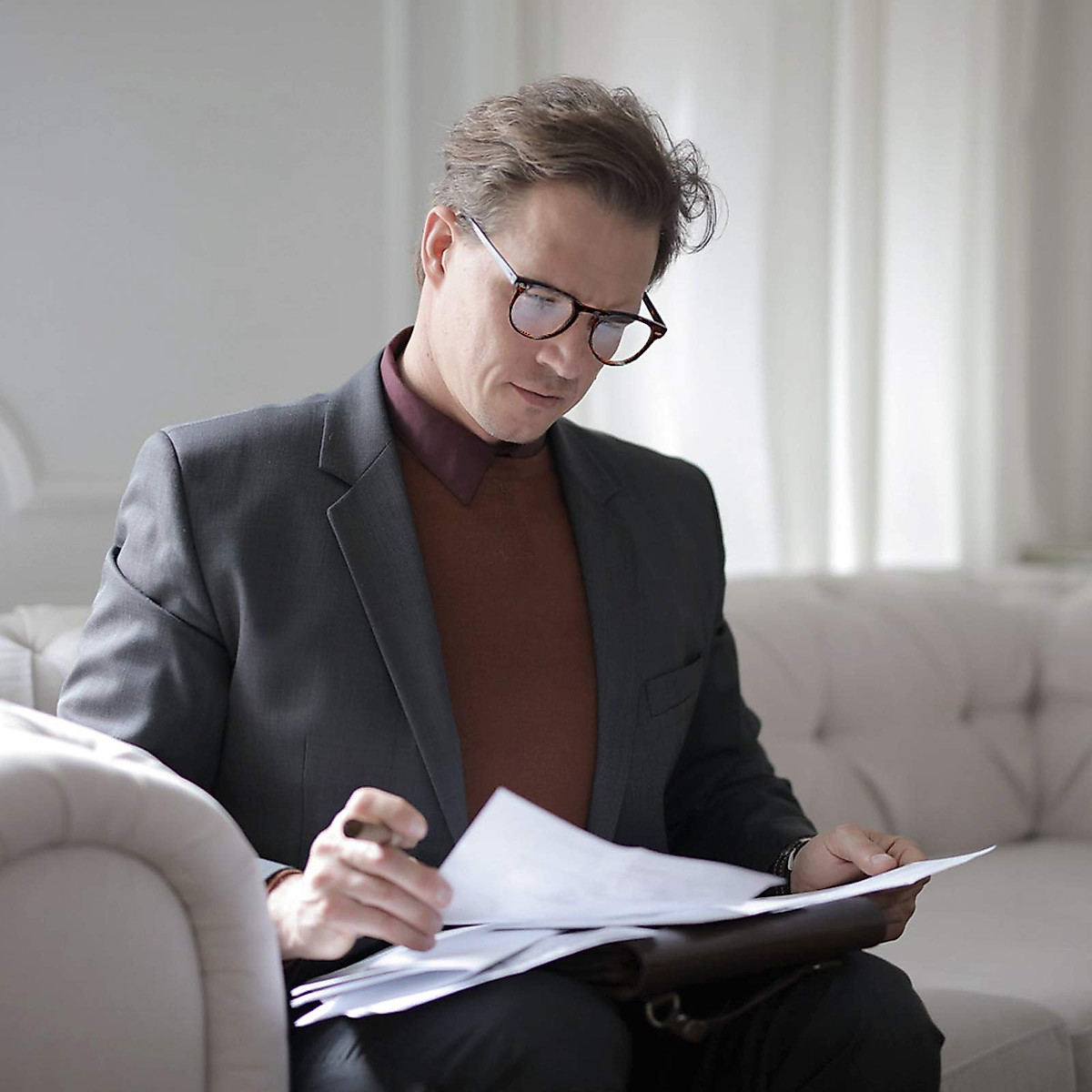 AMILLET 3-Pack Retro Round Reading Glasses Men Women Spring Hinges Lightweight Quality Readers, Pattern Design Glasses for Reading +1.50