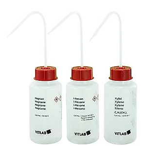 V1352899 - Description : WASH Bottle Heptane W/RED Cap 500 ML PK6 - Wash Bottle Heptane W/Red Cap 500 Ml PK6 - Pack of 6