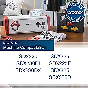 Brother ScanNCut DX Mat CADXMATS24, 12" x 24" Scanning Mat, Non-Tack to Convert Materials into Custom Designs