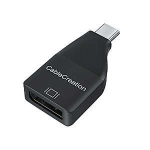 CableCreation USB C to DisplayPort Adapter 4K@60Hz, Male Type C to Female DisplayPort Adapter Compatible with iPhone 16 15 Pro/Promax/Plus, MacBook Pro Air, Steam Deck, iPad Pro, iMac, XPS, Galaxy