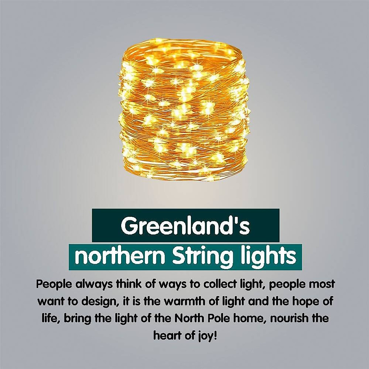 Yeaheo LED String Lights, Fairy Lights 50LED 16.4FT,Copper Wire Fariy Lights,with Battery Operated Waterproof 8 Modes Remote Control,for Bedroom,Wedding,Party,Room Decor (Warm White 16.4FT 50LEDS)