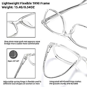 Blue Light Glasses for Women Men Non-Prescription Computer Glasses Frame